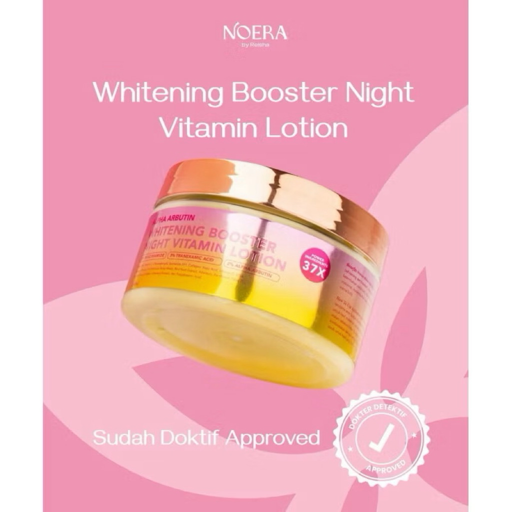 Jual NOERA WHITENING BOOSTER NIGHT Vitamin Lotion | Whitening Lotion ...