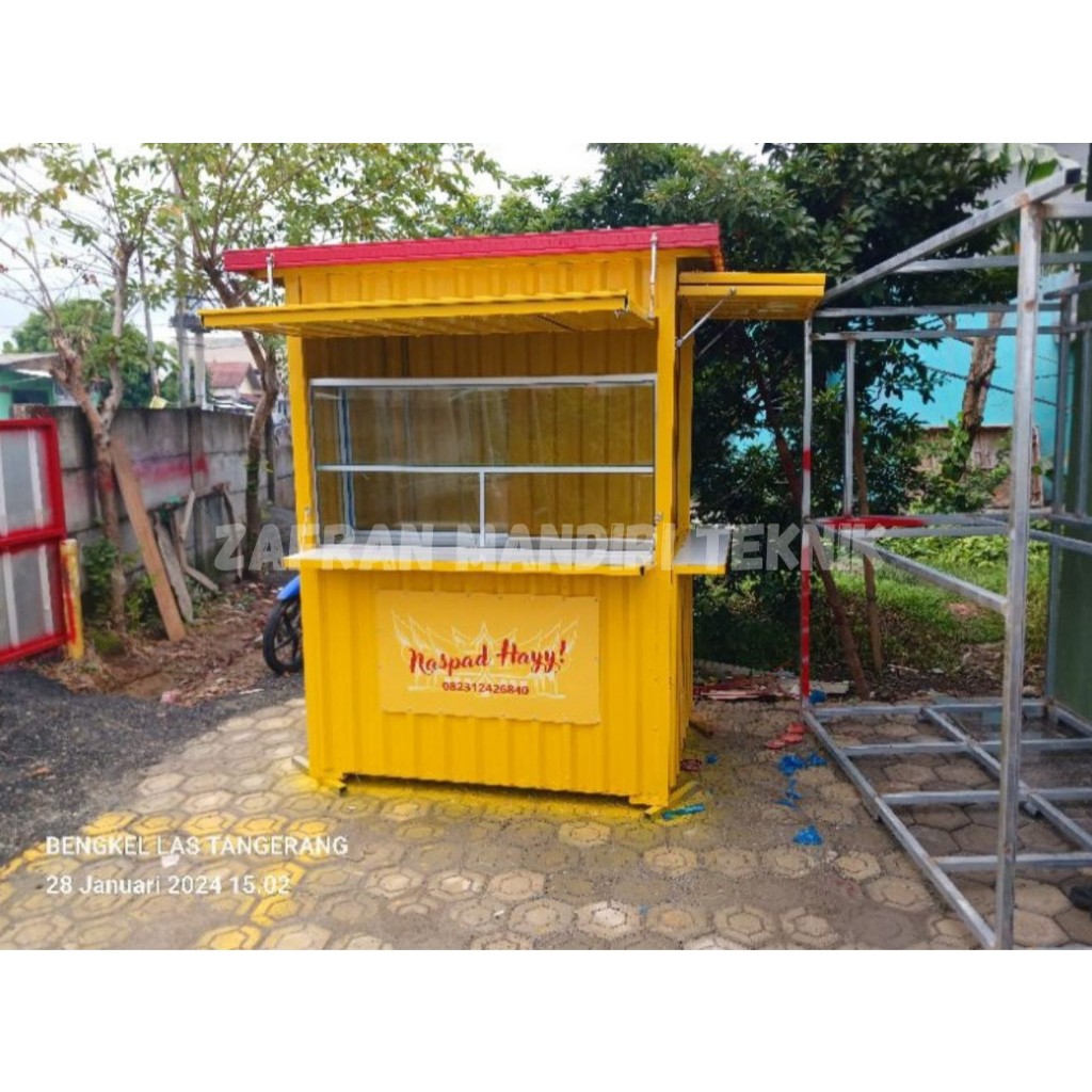 Jual [CUSTOM 27] Custom Booth, Booth Usaha, Booth Semi Container Ukuran ...