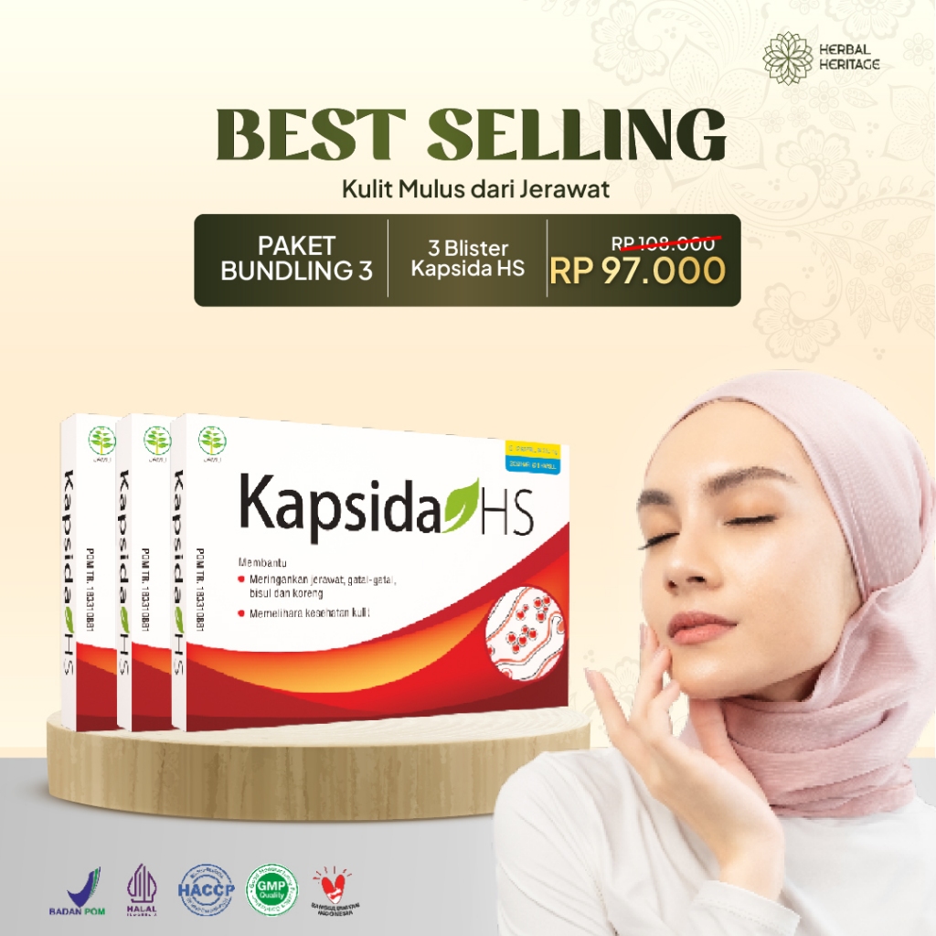 Jual KAPSIDA HS Kembang Bulan Isi 12 Kapsul Bundling 3 – Membantu ...