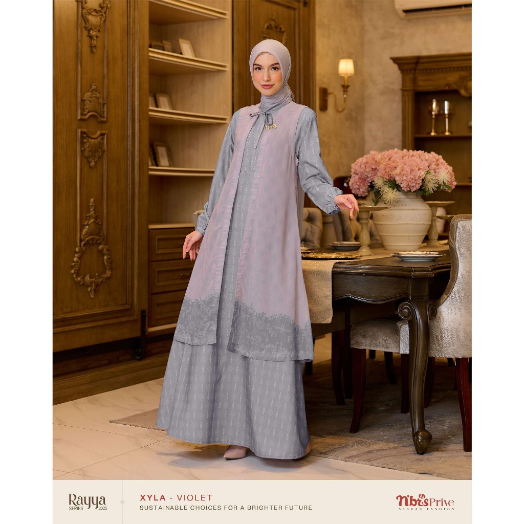 Jual XYLA GAMIS VIOLET DEWASA NIBRAS/ GAMIS DARK VIOLET/GAMIS UNGU ...