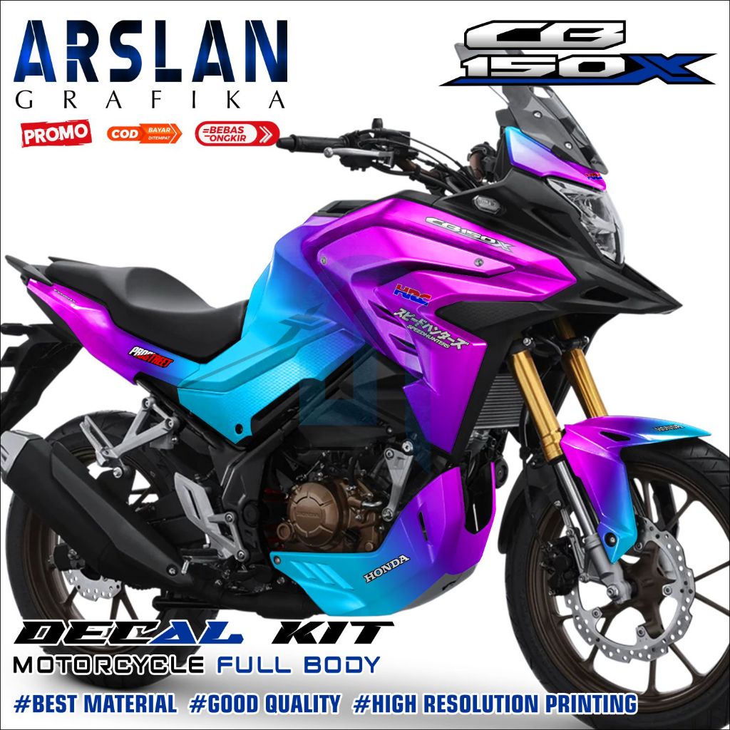Jual ANTI PUDAR Decal Cb150X New Full Body Stiker Cb 150X New Full Body ...