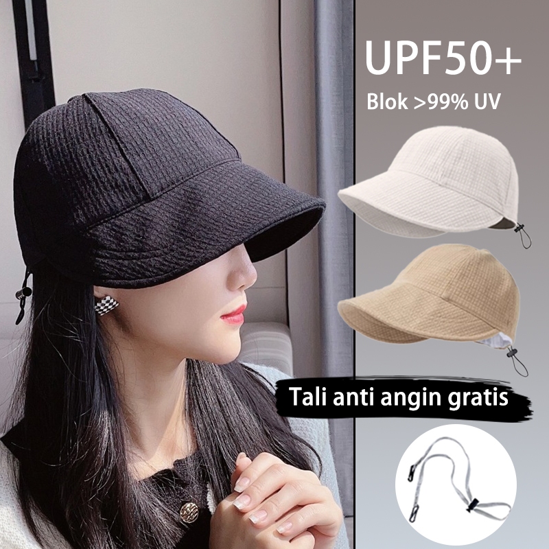 Jual topi wanita korea style topi olahraga wanita topi pantai wanita berhijab bucket hat topi ...