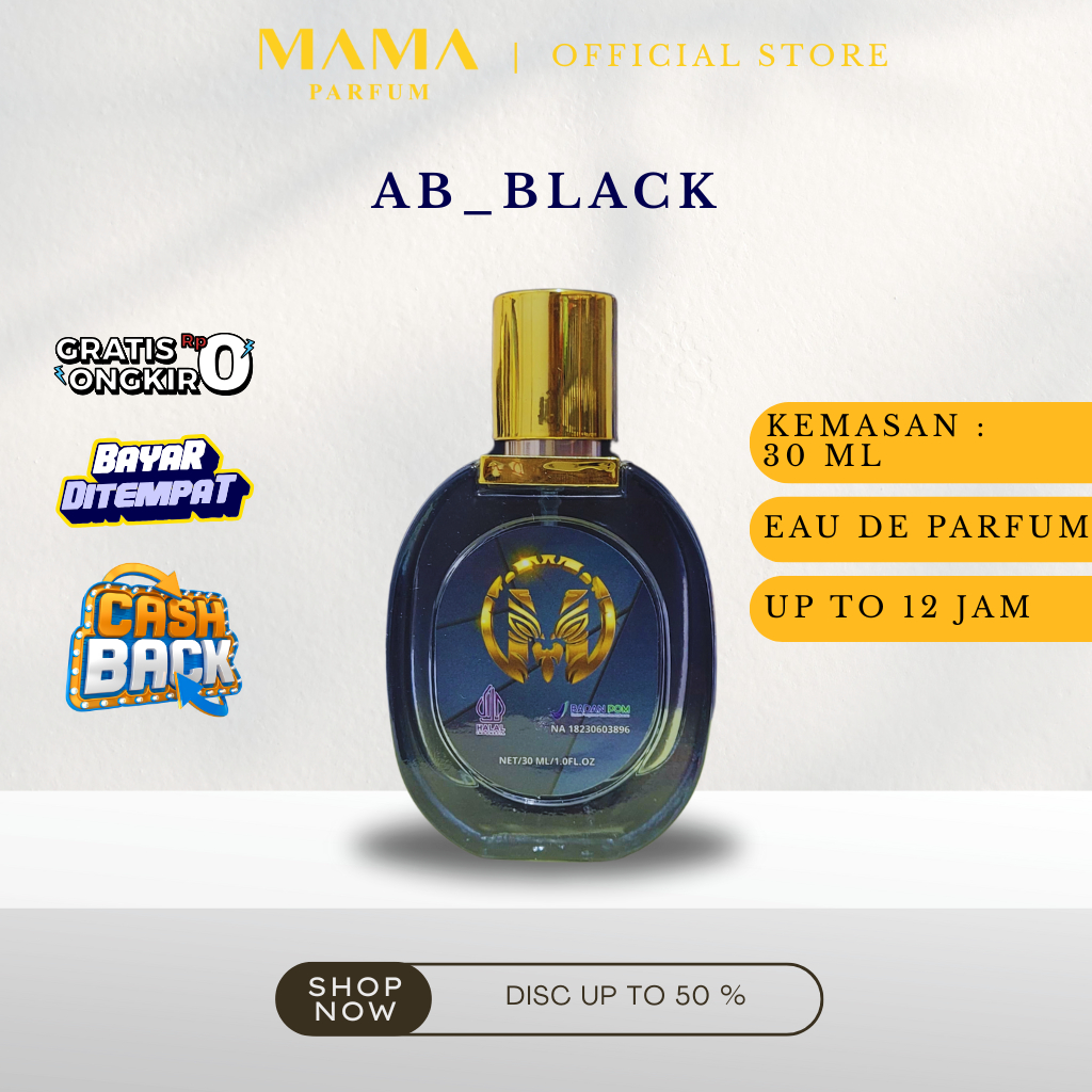 Jual AB_BLACK MAMA PARFUM EDP 30 ML PARFUM PRIA TRAVEL SIZE 100% ...