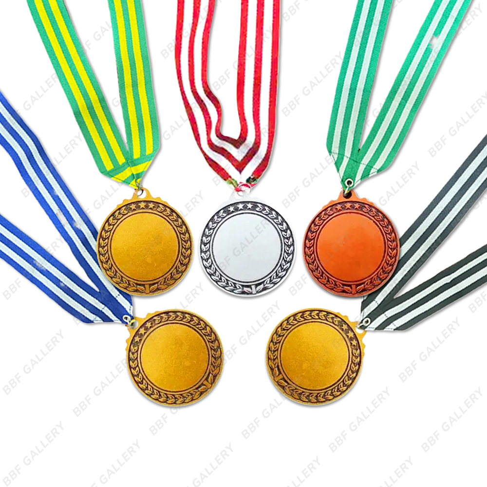 Jual Medali Warna Emas Perak Perunggu Plus Tali Merah Putih Medalion ...