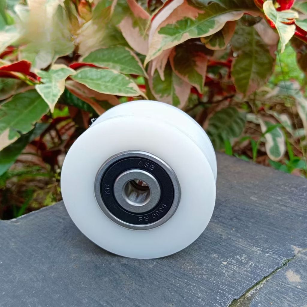 Jual roda pagar nilon / roda nilon bubut pagar stainles tanpa rumah uk ...