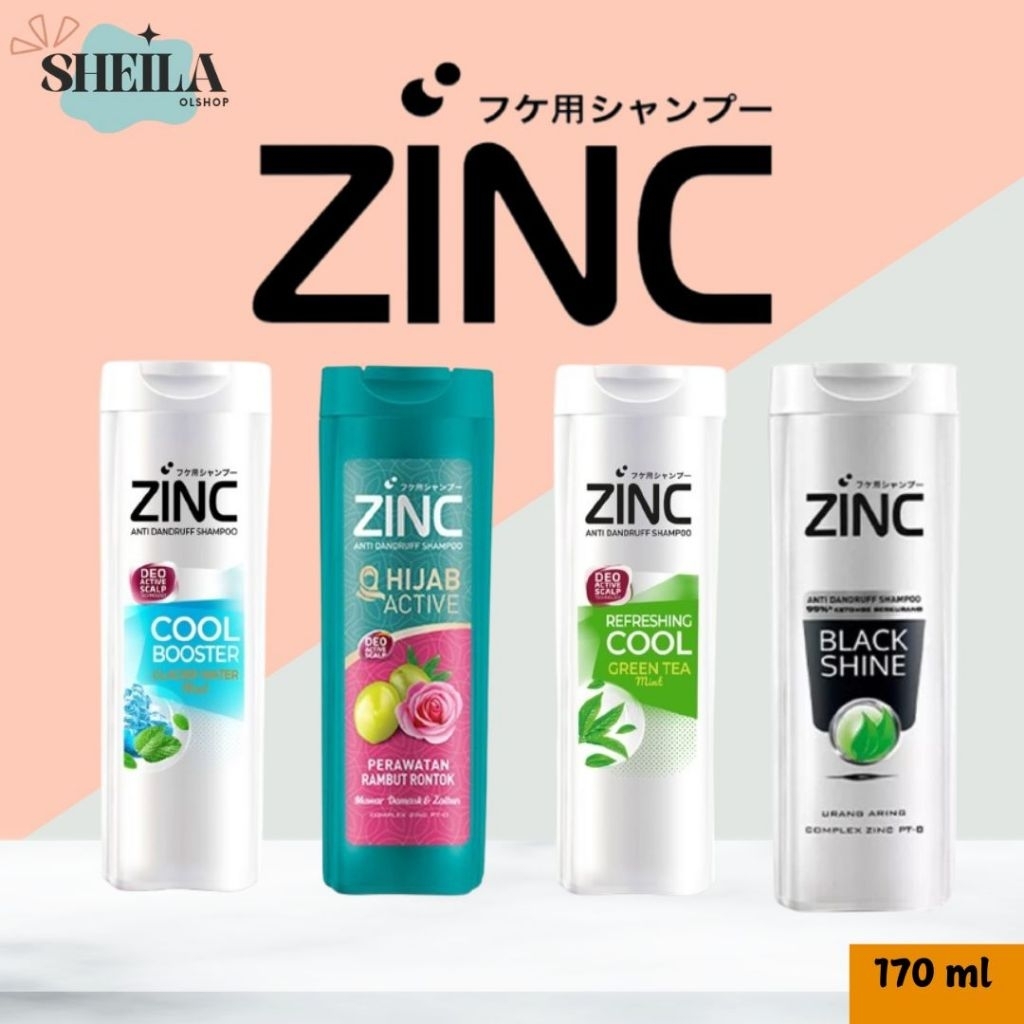 Jual Zinc Shampo Anti Ketombe Botol 170ml | Shopee Indonesia
