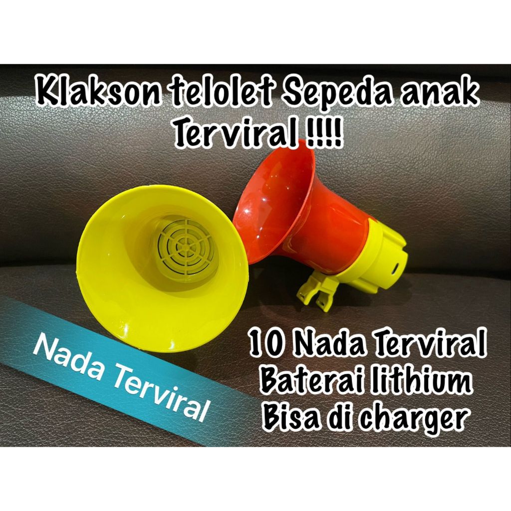 Jual Telolet Basuri Sepeda Anak / Klakson Sepeda Charger Mainan Klakson Telolet Sepeda Anak ...