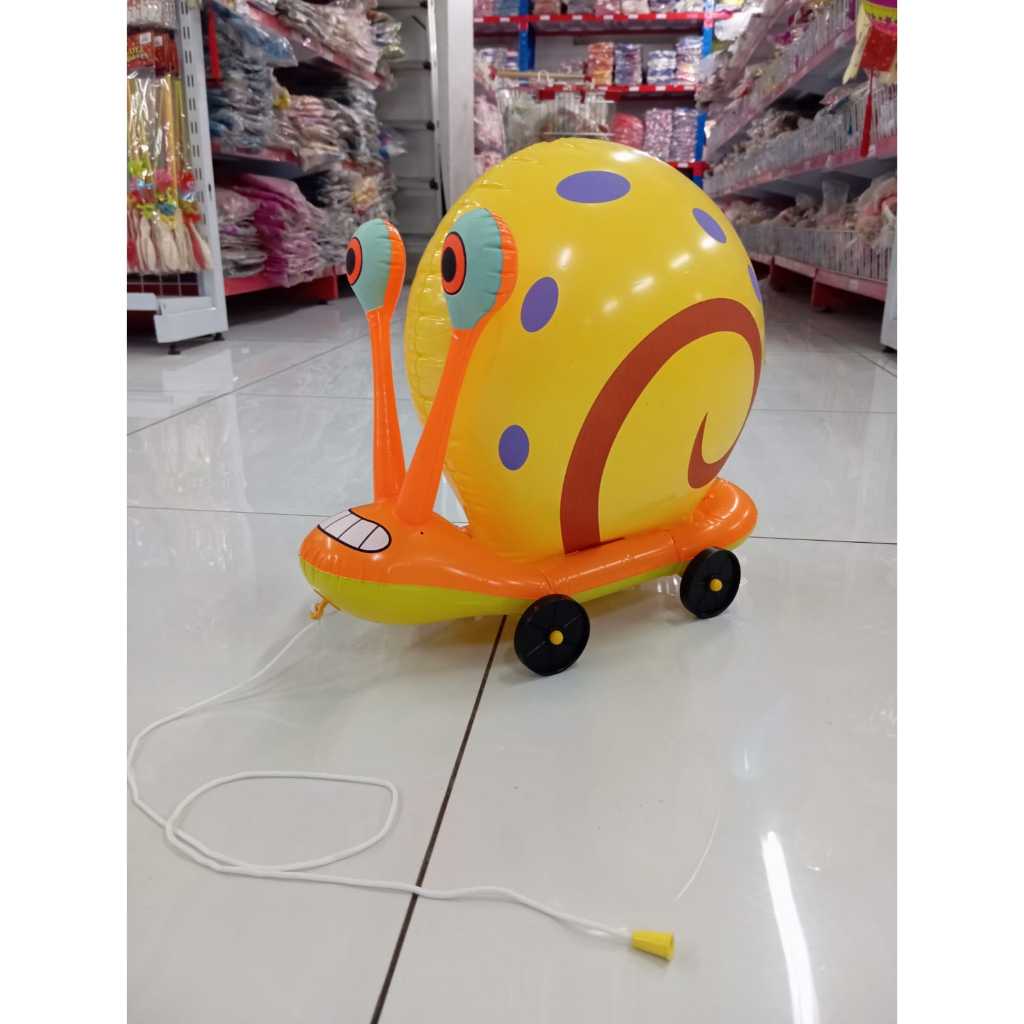 Jual VIRAL Mainan Balon Tiupan GARY The Snail Wail Wheel Roda Anak ...