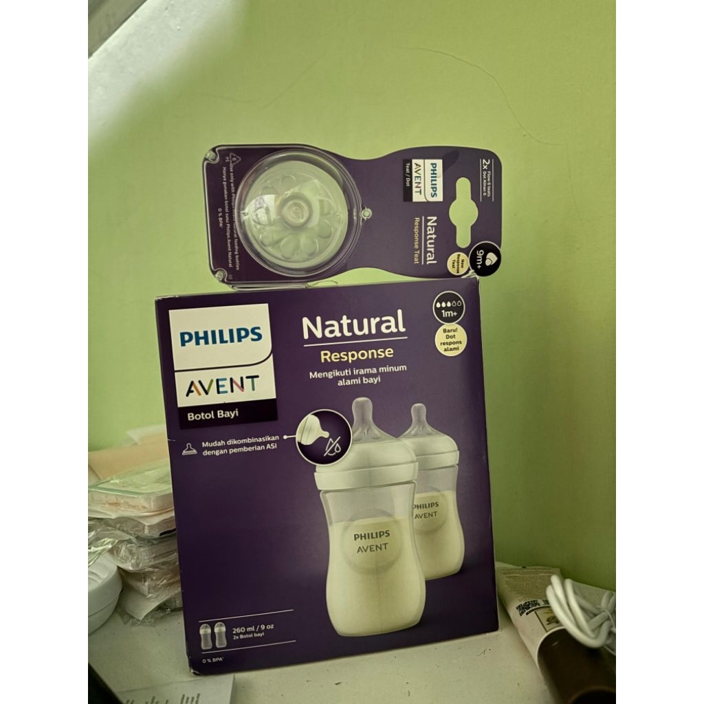 Jual Paket bundling 2 set botol philips avent natural + 2 buah dot ...
