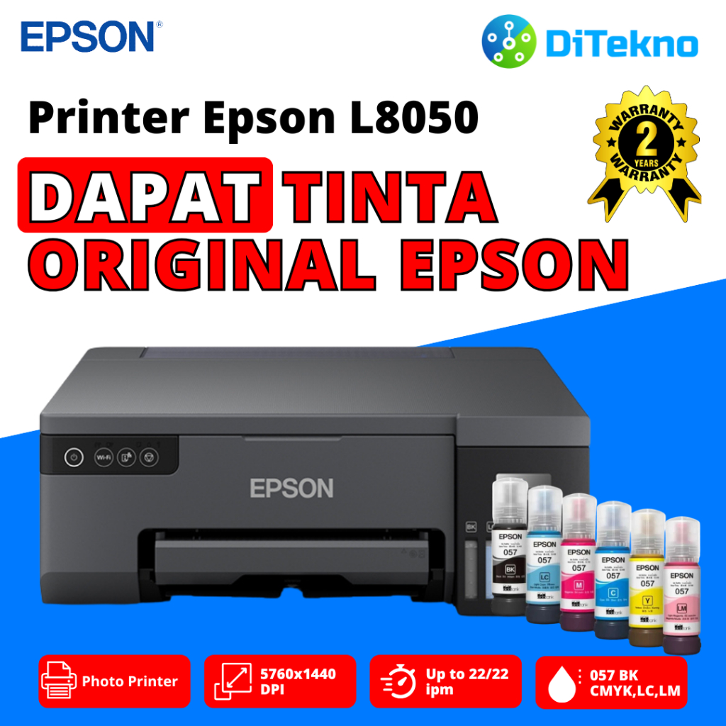 Jual Epson Printer L8050 Photo Printer Original Tinta | Shopee Indonesia