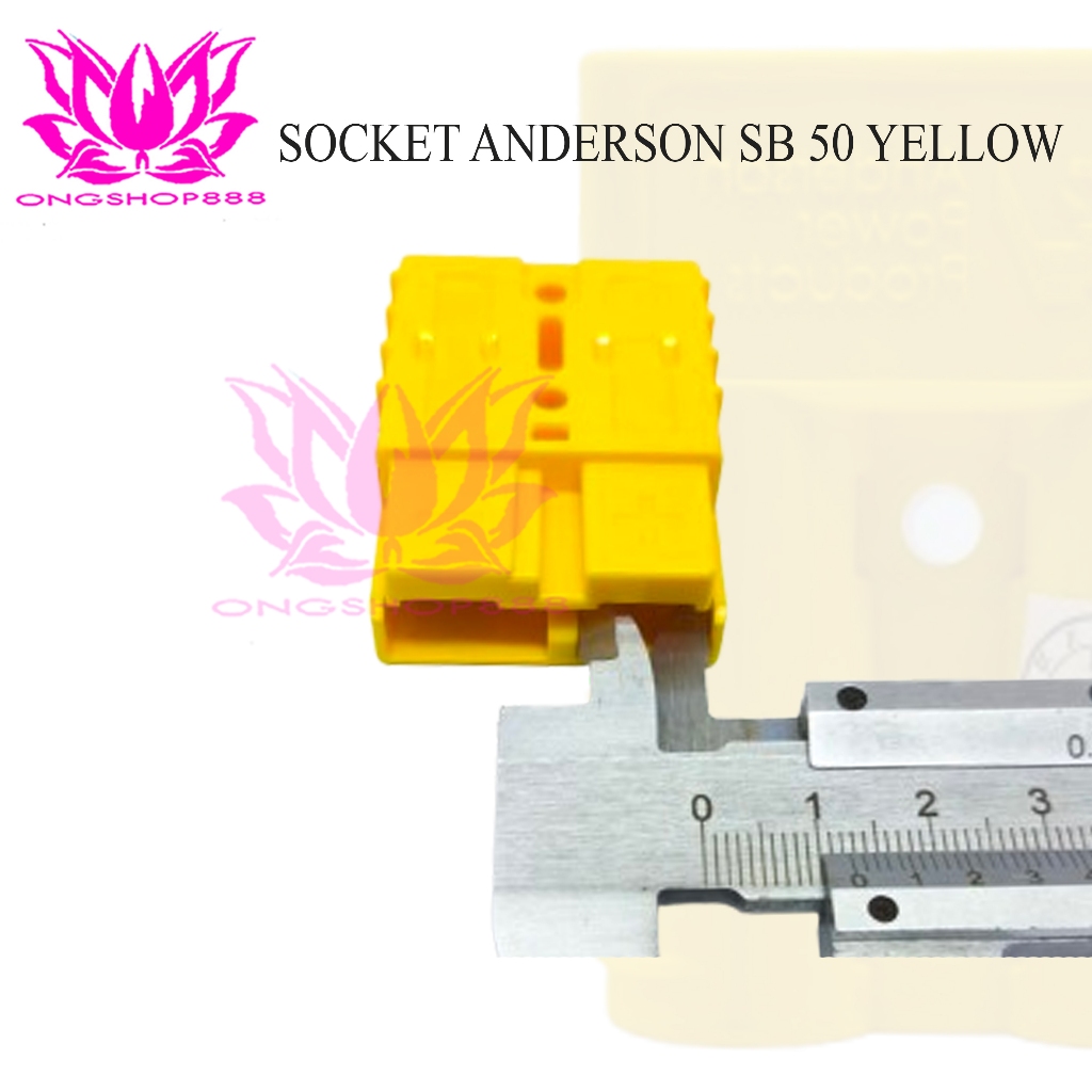 Jual Socket Anderson SB 50 Yellow Plug Socket Forklift Electric Stacker ...