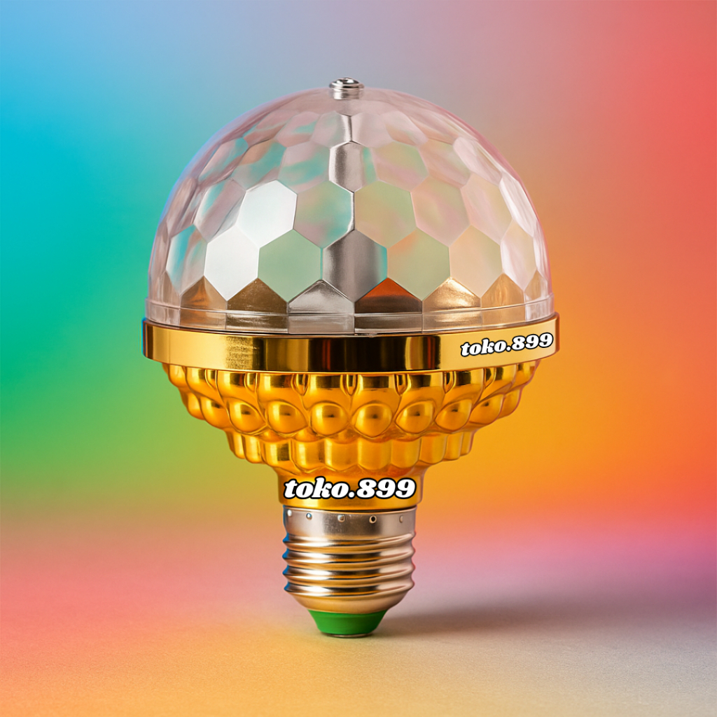 Jual LAMPU DISCO FULL WARNA LED PUTAR COLOUR RAINBOW RGB 5WATT DAN ...