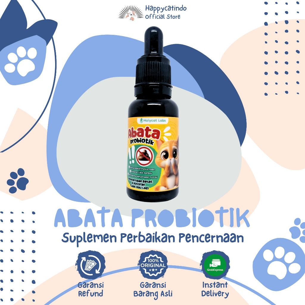 Jual Suplemen Kebutuhan Kucing ABATA PROBIOTIK 20 GR Perbaikan ...
