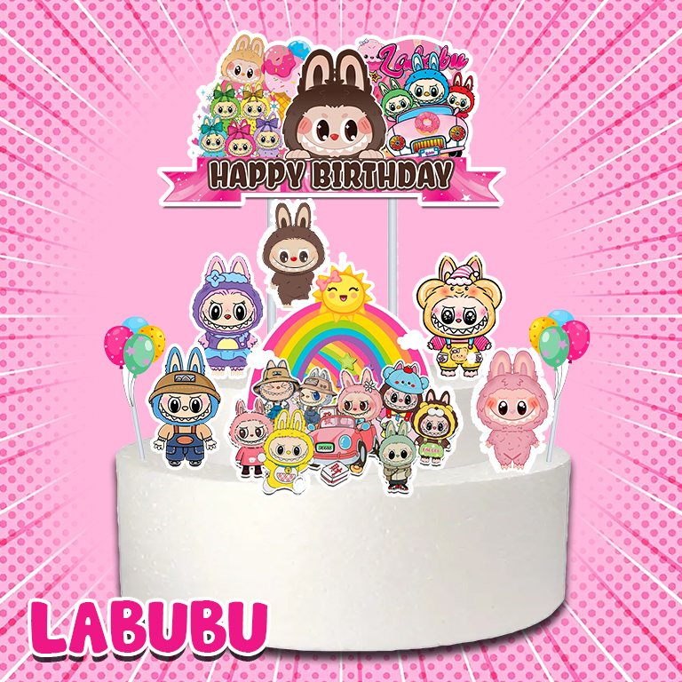 Jual Cake Topper LABUBU/Hiasan Kue LABUBU XTRA | Shopee Indonesia