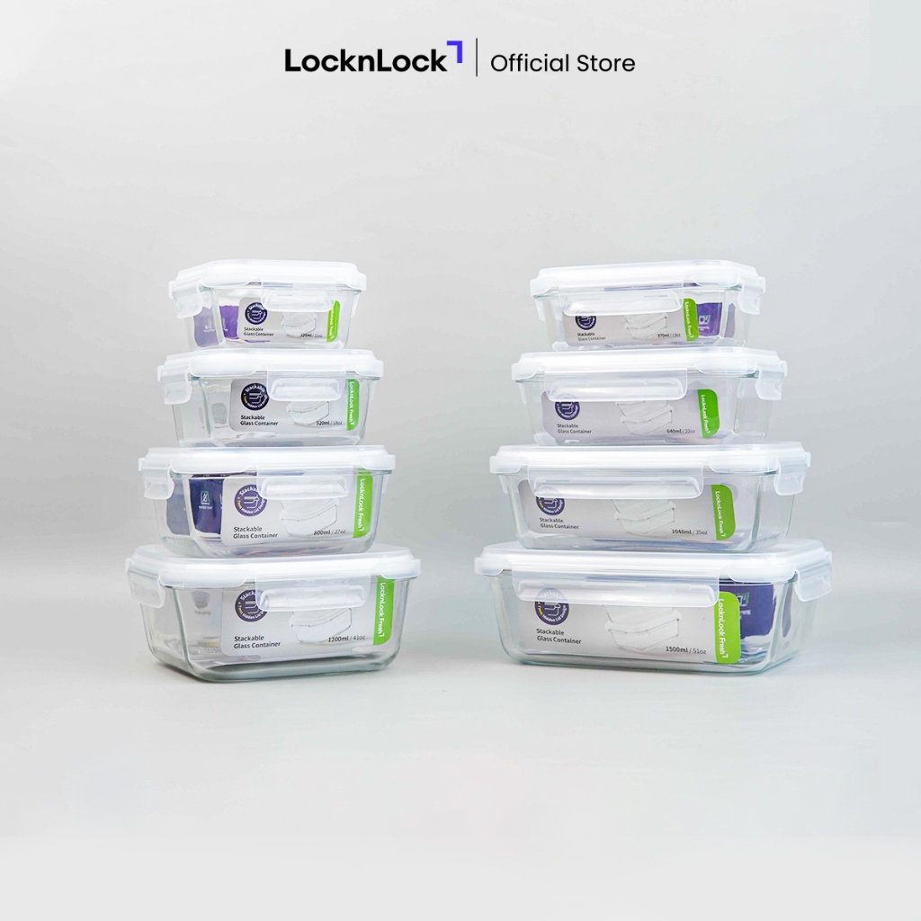 Jual LocknLock Kotak Makan Stackable Oven Glass Kedap Air dan Udara ...