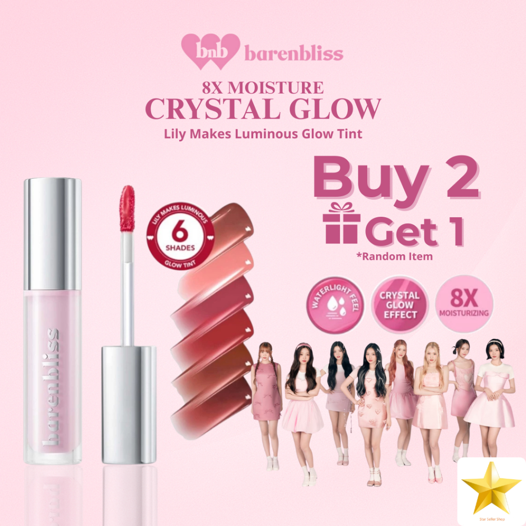 Jual AS NEW BNB barenbliss Lily Makes Luminous Glow Tint Lip tint ...
