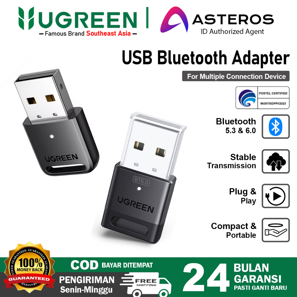 Jual UGREEN Dongle USB Bluetooth 5.3 Adapter Transmitter Receiver For ...