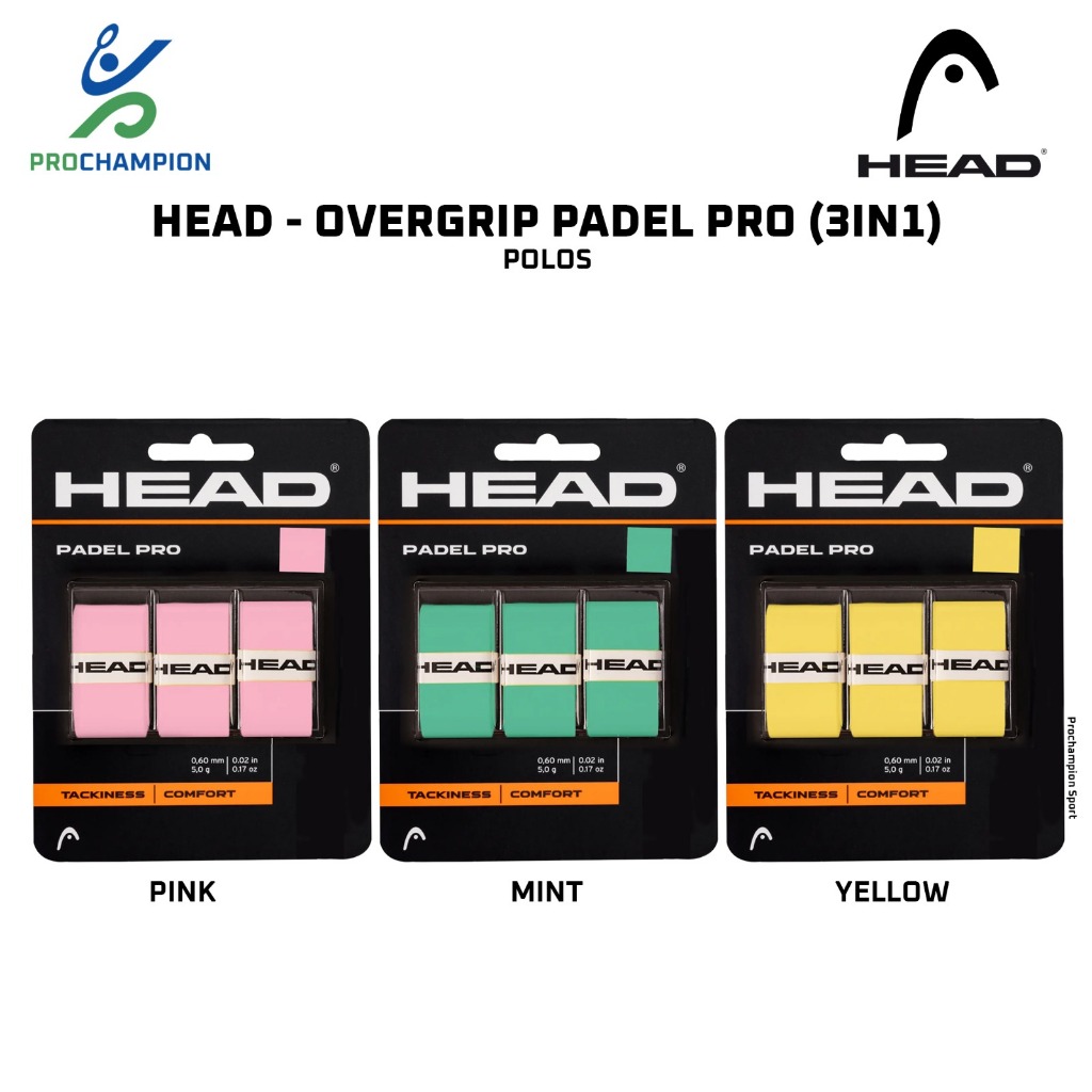 Jual Overgrip Padel HEAD Pro Perforated (3in1) Polos | Shopee Indonesia