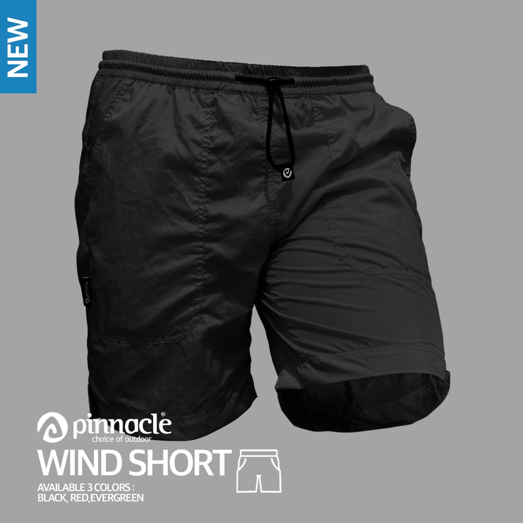 Jual Pinnacle Pro Official Wind Classic Short V1 - Black | Shopee Indonesia