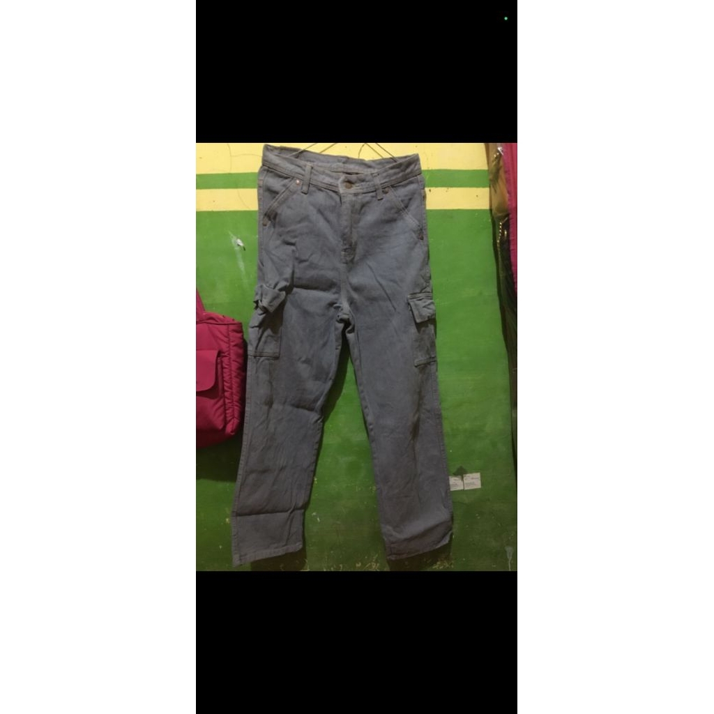 Jual jeans cargo abu | Shopee Indonesia