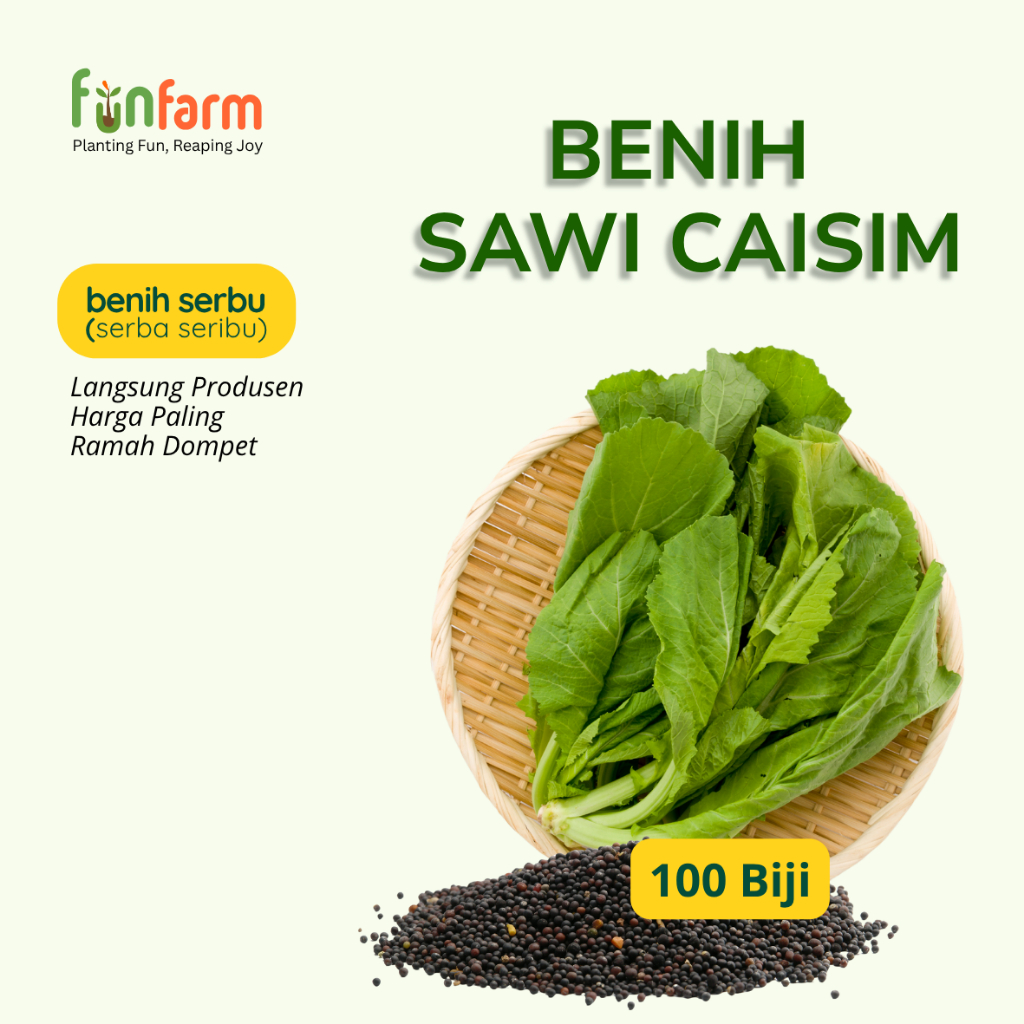 Jual Benih Sawi Caisim 100 Biji - Benih Serbu (Serba Seribu) | Shopee ...
