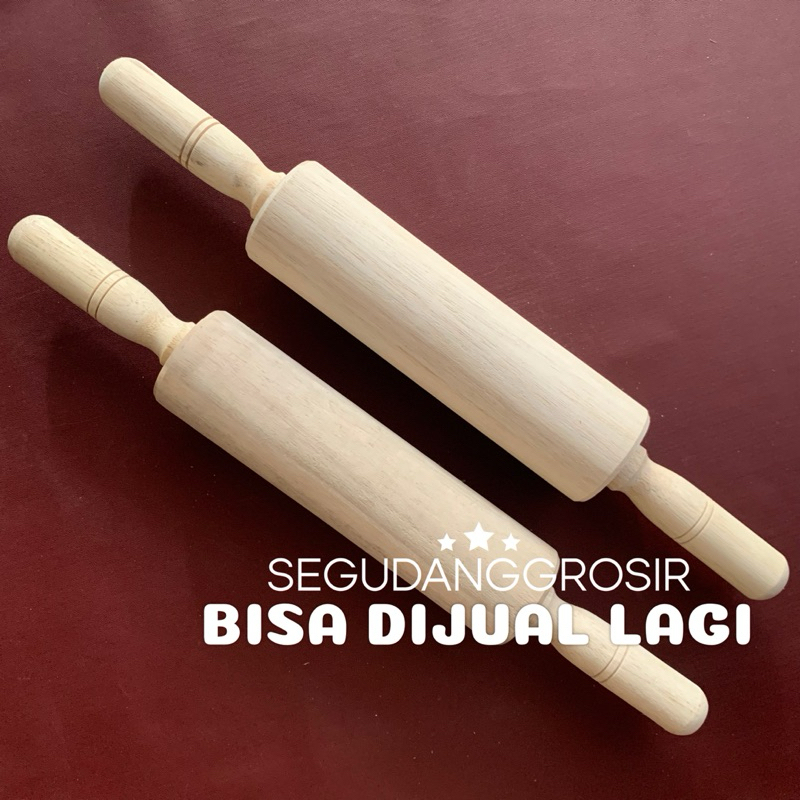 Jual ROLLING PIN KAYU / PENGGILING ADONAN KAYU / PENGGILING KUE KAYU ...