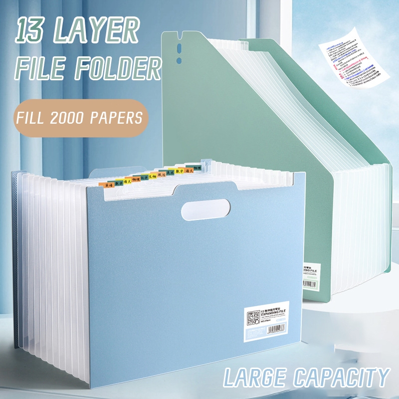 Jual 13 Layer A4 Folder Desktop Standing File Holder / Standing File ...