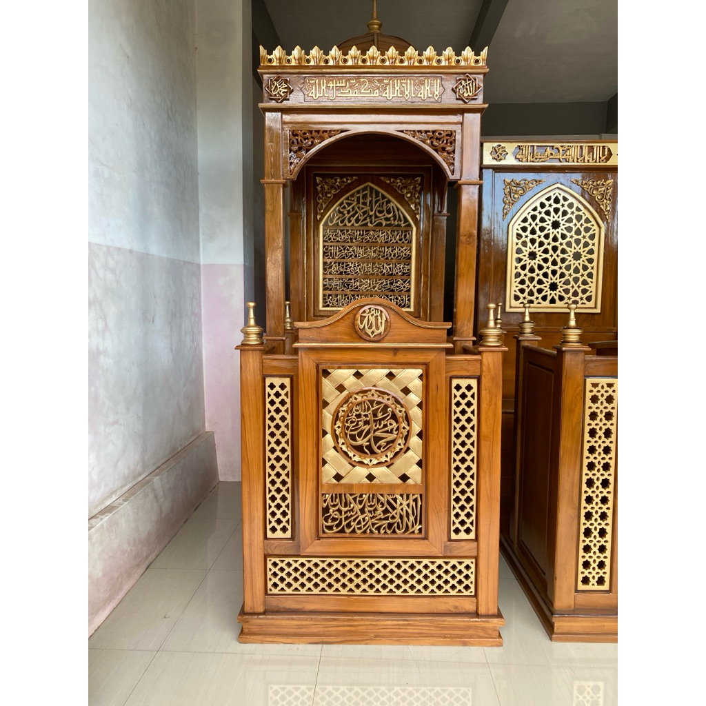 Jual mimbar masjid, mimbar masjid minimalis, mimbar masjid kayu jati ...