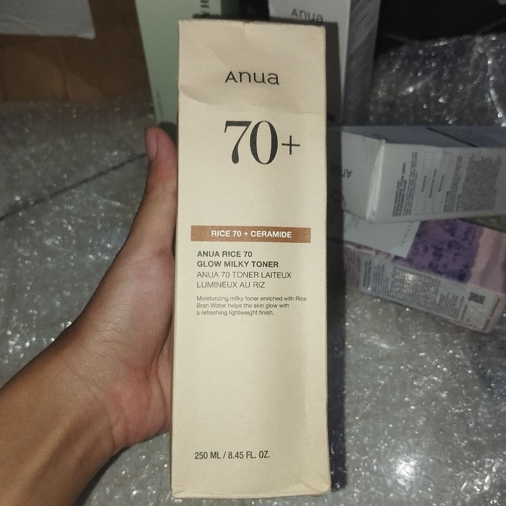 Jual Anua Rice 70+ Glow Milky Toner 250ml [MINUS BOX] | Shopee Indonesia