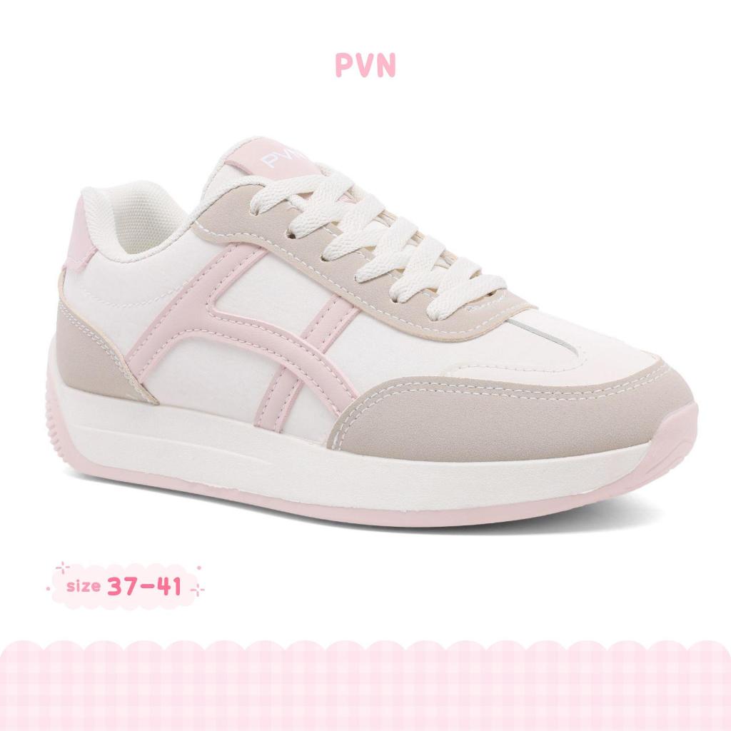 Jual PVN Hyungwon Sepatu Sneakers Wanita Sport Shoes Cream Pink 516 ...