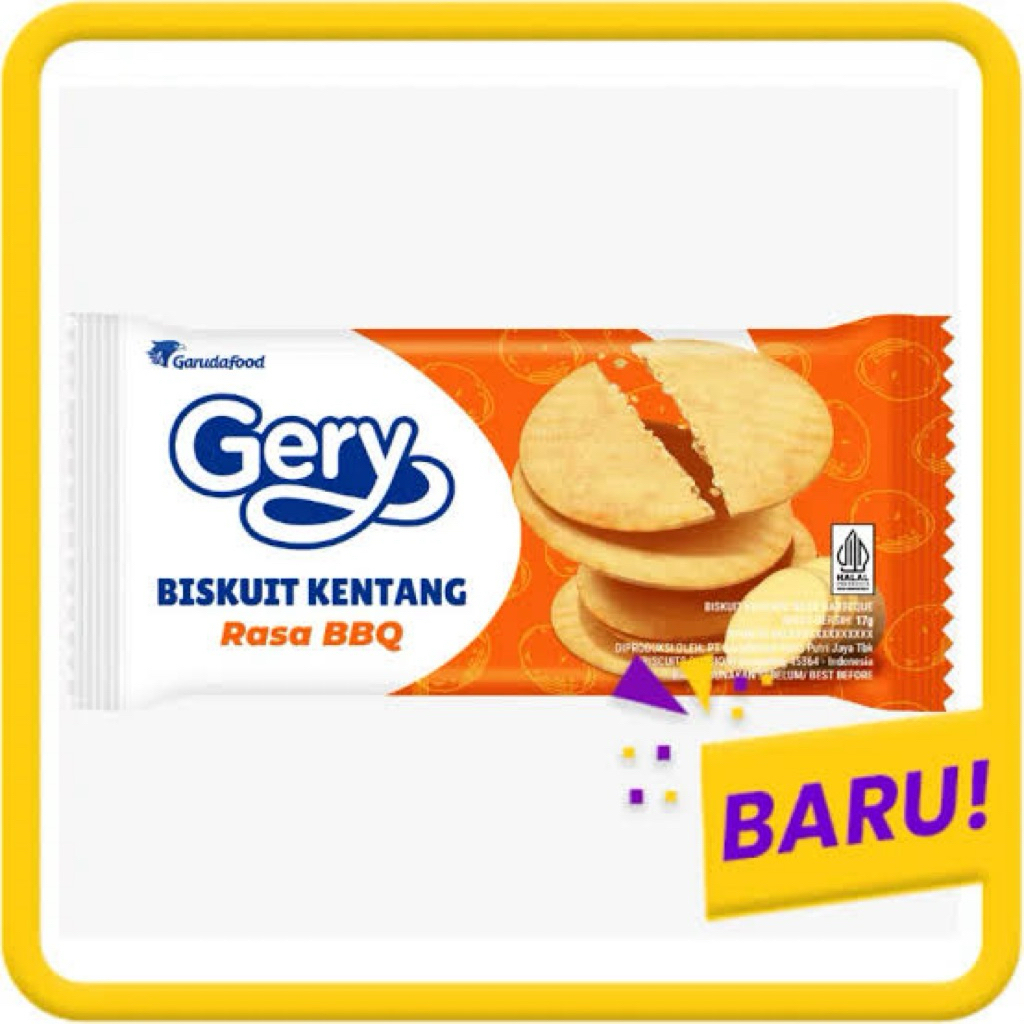 Jual GERY POTATO BISCUIT BARBEQUE [ 1 RENCENG ISI 10 BUNGKUS @17G ...