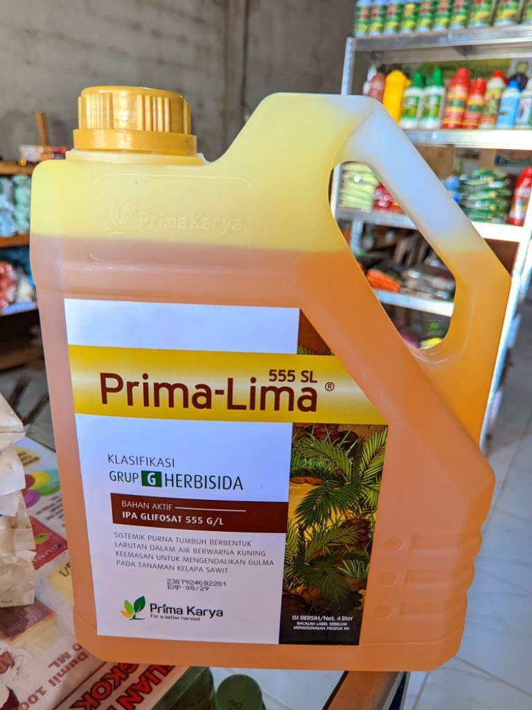 Jual HERBISIDA PRIMA-LIMA 555 SL (4 LITER) - RACUN RUMPUT SISTEMIK ...