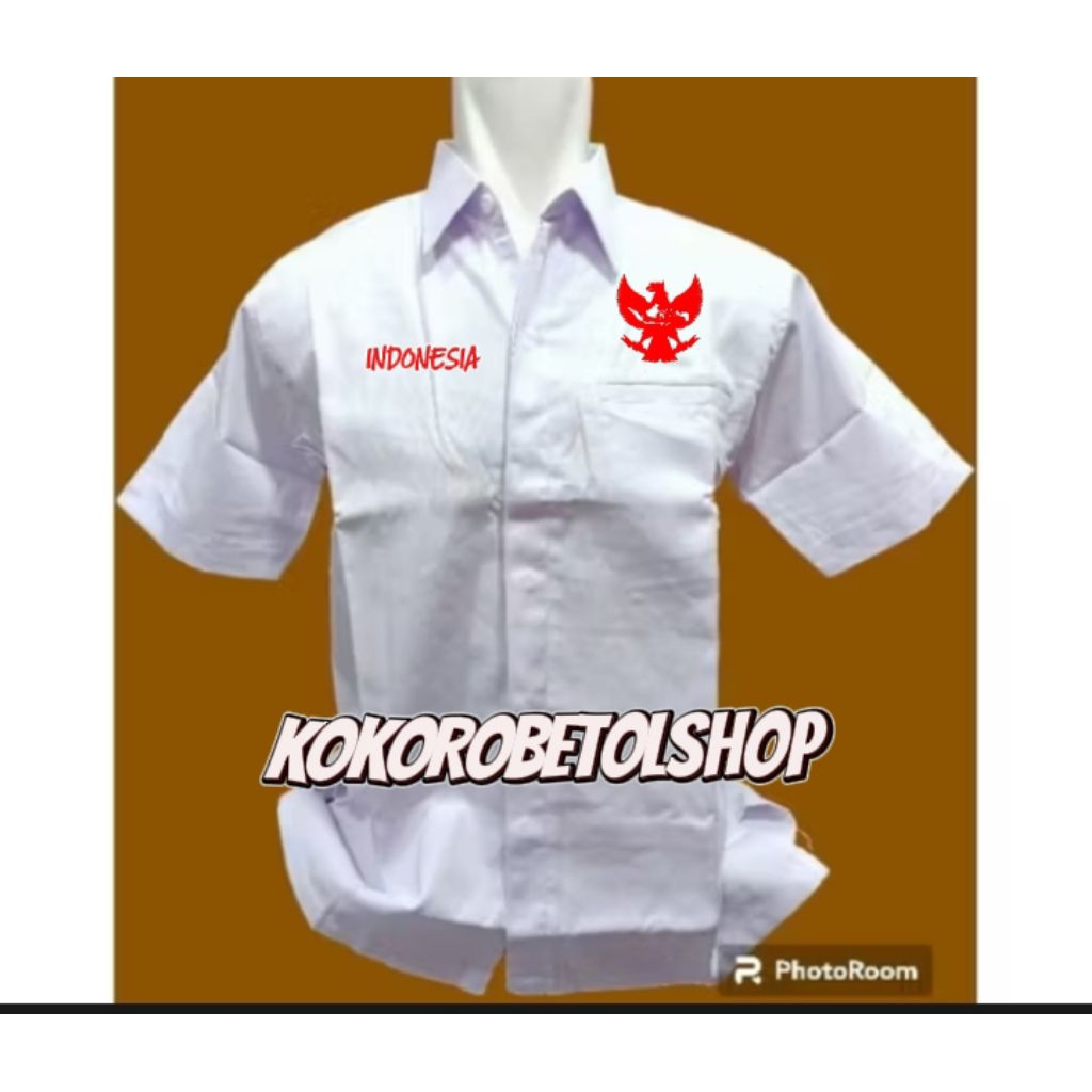 Jual Kemeja GARUDA INDONESIA LOGO MERAH BUAT ACARA 17 AGUSTUS COSTUM 17 ...