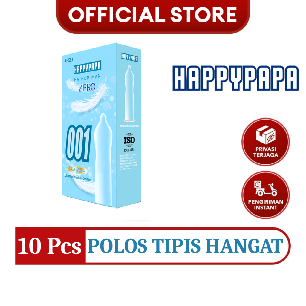 Jual Kondom Happypapa 001 Zero Polos Hangat - Ultrathin Hot Sensation ...