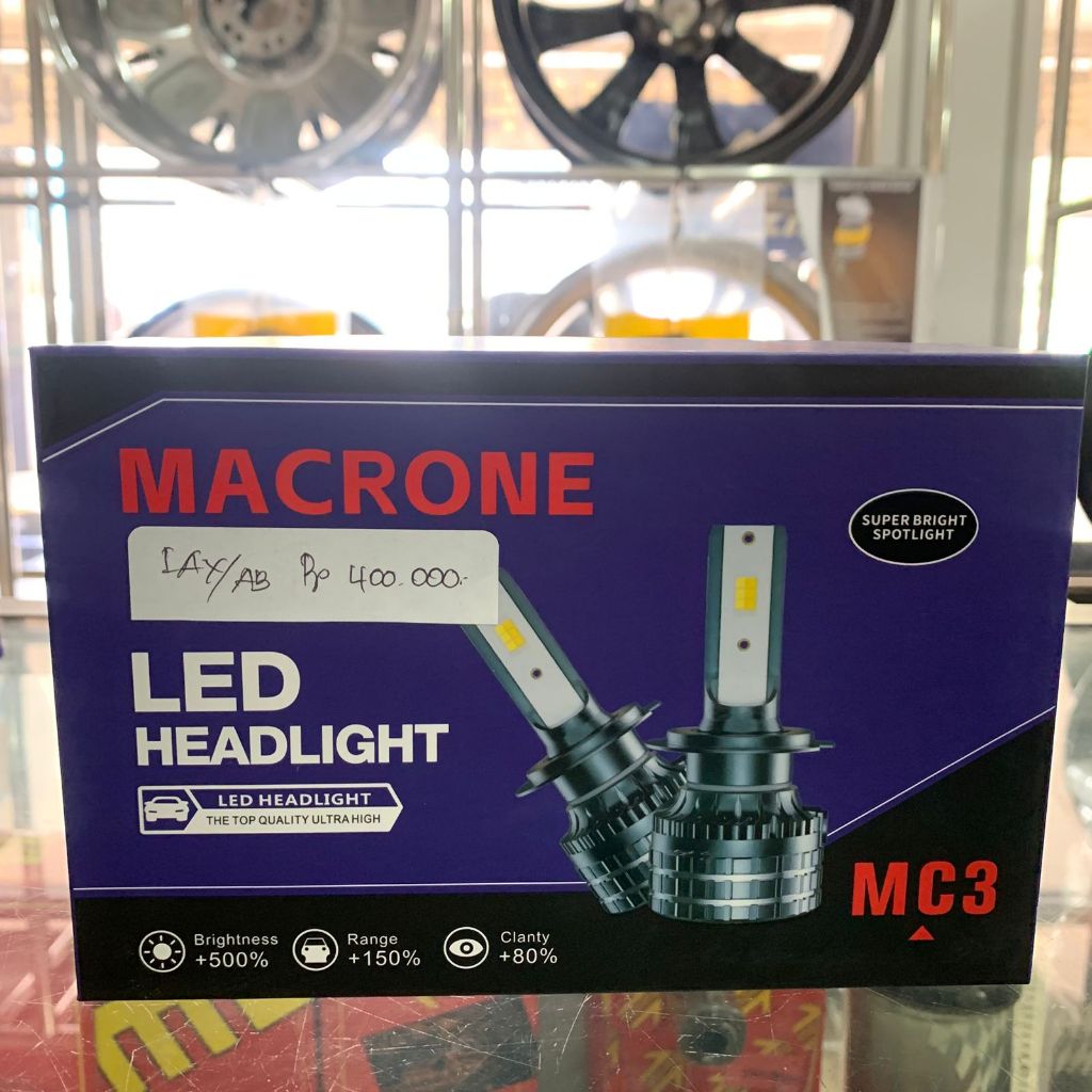 Jual LAMPU LED TURBO MACRONE H11 MC3 ( 3 WARNA) | Shopee Indonesia