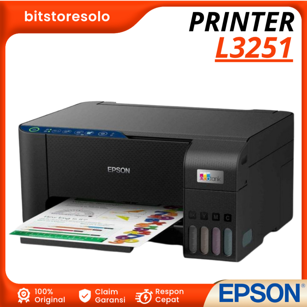 Jual Epson Ecotank L3251 TKDN A4 Wi-Fi All-in-One Print Scan Copy Ink ...