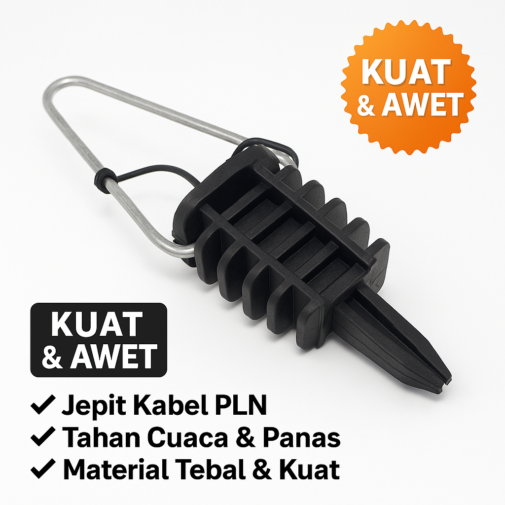 Jual KLEM TARIKAN KABEL PLN WEDGE CLAMP TARIK TWIST DOP KABEL LISTRIK ...