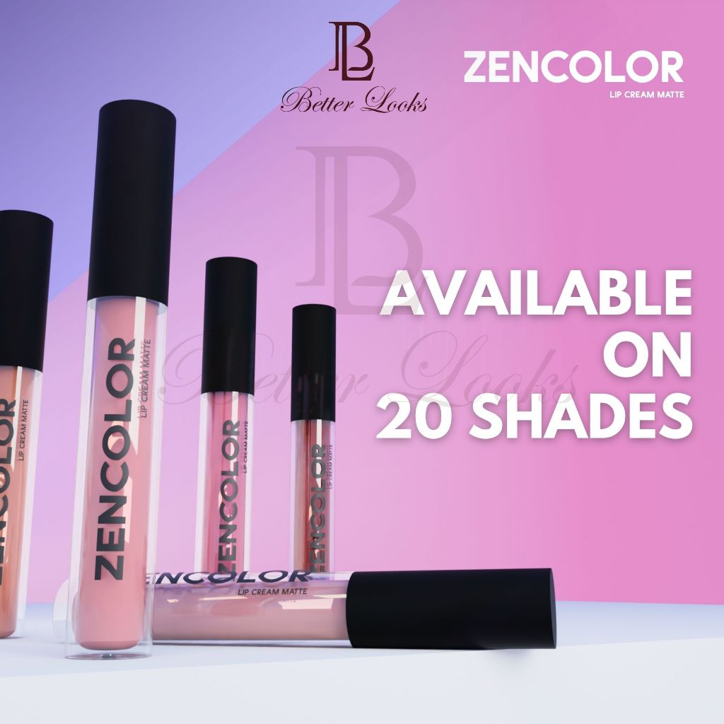 Jual ZENCOLOR Lipstik BPOM Cream Lip Matte moisturizer liquid long last ...