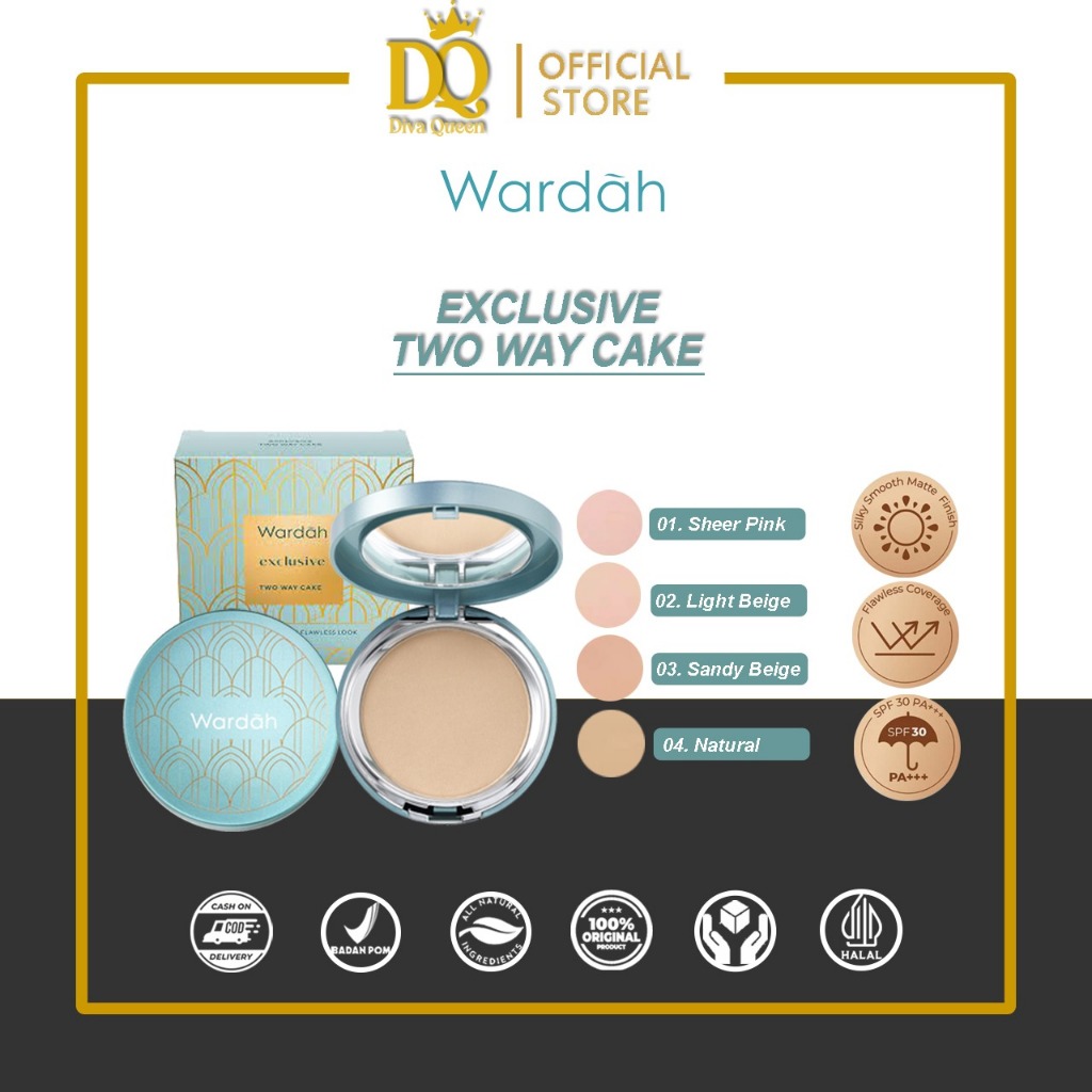 Jual Wardah Exclusive Two Way Cake 12 g | Shopee Indonesia