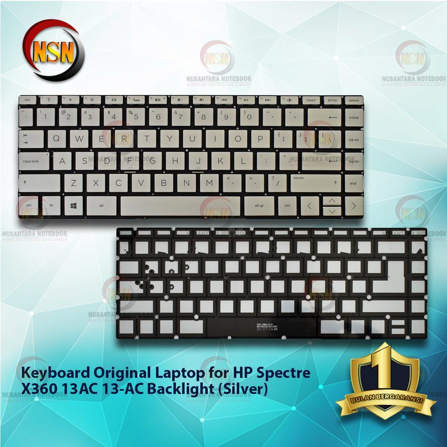Jual Keyboard HP Spectre X360 13AC 13-AC Original Backlight (Silver ...