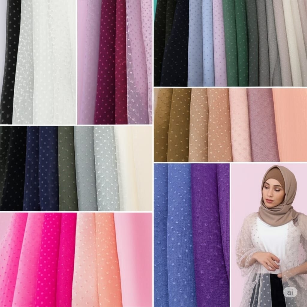 Jual Kain Tile Dot / Tile Polkadot / Tile Polka / Tile Bintik | Shopee ...