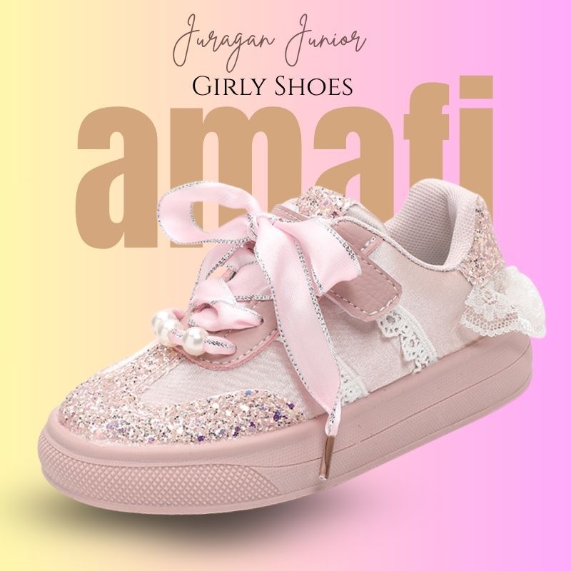 Jual Juragan Junior [COD] Sepatu AMAFI Sepatu Anak Perempuan Import 26 ...