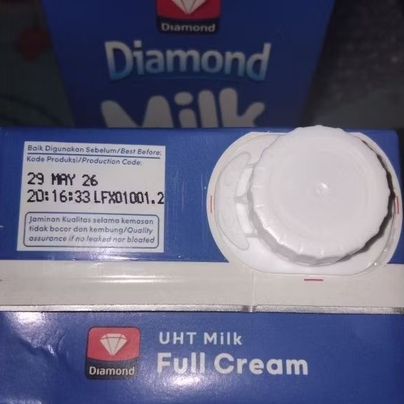 Jual Susu UHT Diamond 1000ml rasa Full Cream | Shopee Indonesia