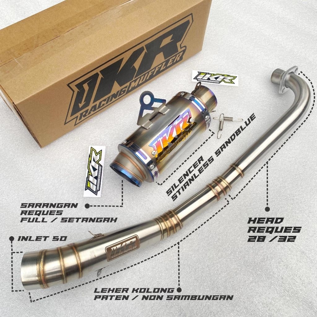 Jual Knalpot Jupiter Sleep Engine Silencer Titanium Leher Kolong Non ...