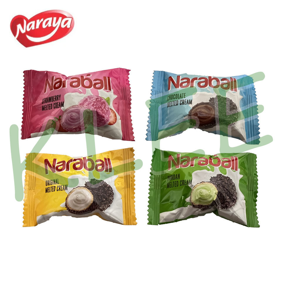 Jual [1 PCS] ECER Naraya NARABALL Biscuit Wafer Ball Original Chocolate ...