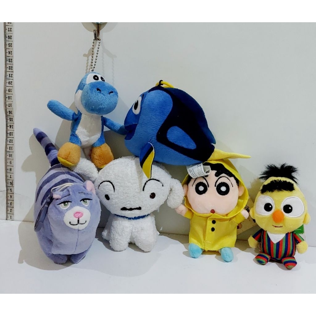 Jual Ganci Boneka Crayon Sincan Siro Dory Nemo Naga Super mario Bert ...