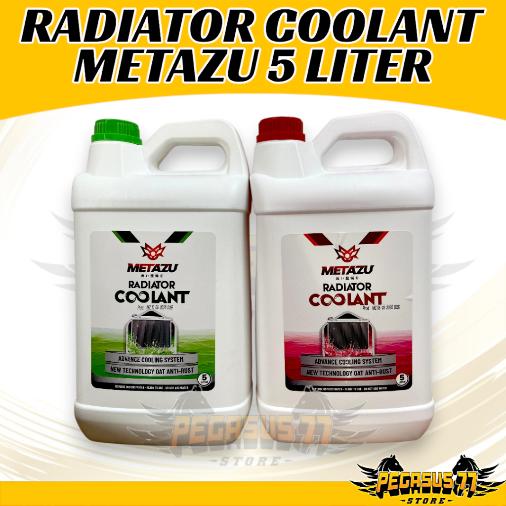Jual AIR RADIATOR COOLANT 5 LITER METAZU RADIATOR ANTI KARAT DAN ...