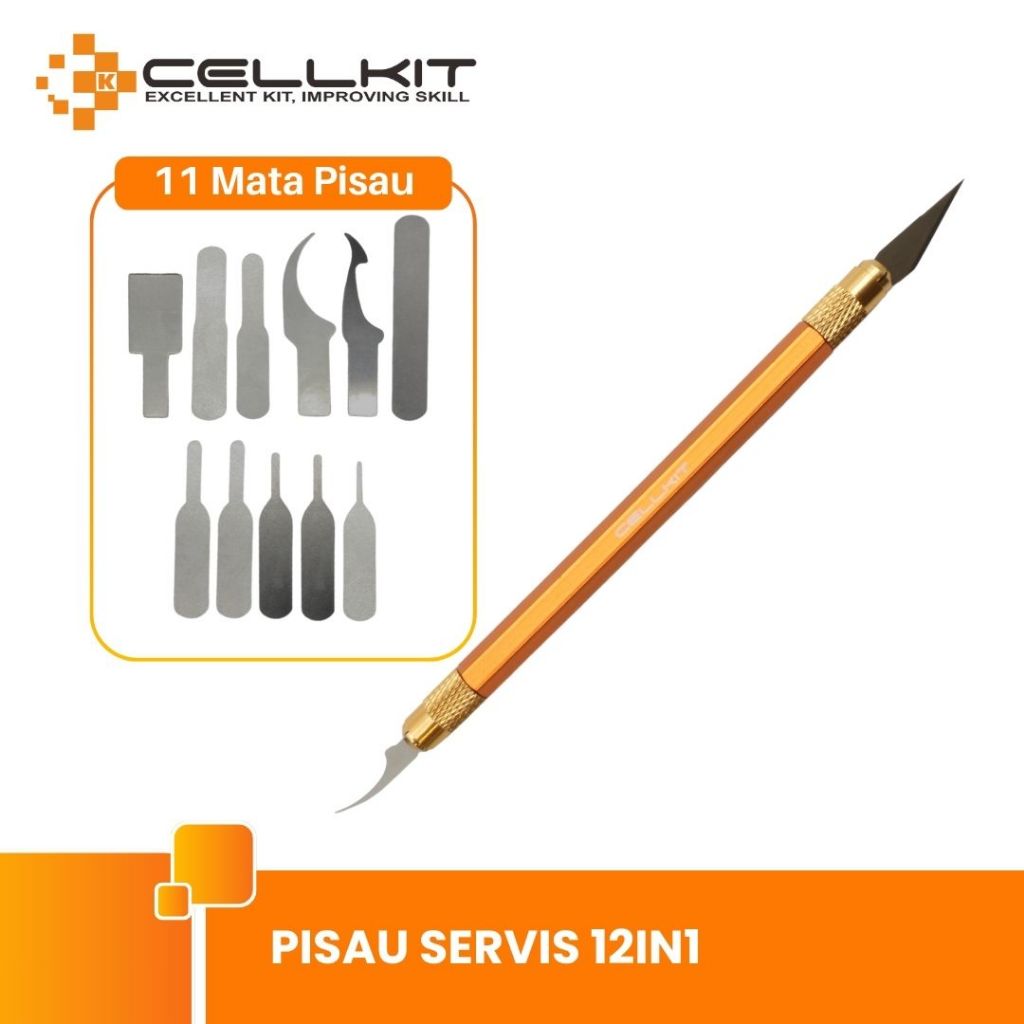Jual CELLKIT Pisau Alat Servis IC/Hobby 12in1 (Free 11 Mata Pisau ...