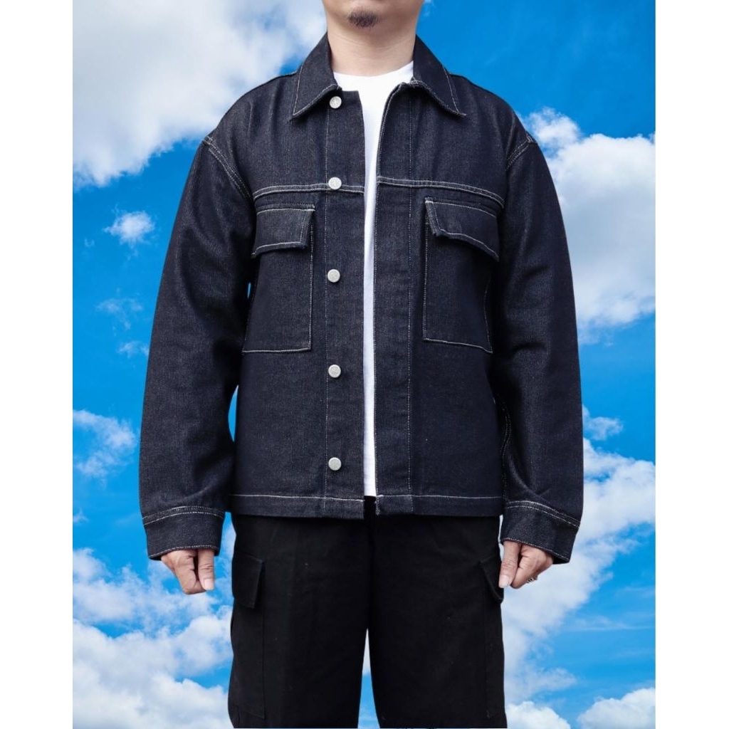 Jual JAKET DENIM BOXY | Shopee Indonesia