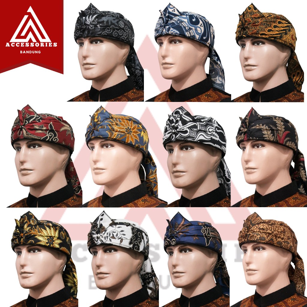 Jual Iket Blangkon sunda jawa pria udeng kupluk batik anak tradisional ...